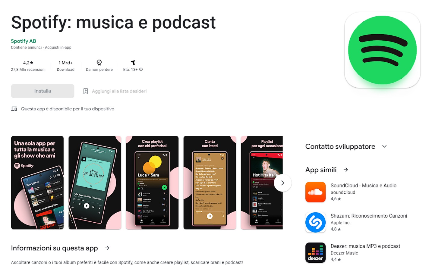 Come raggiungere assistenza Spotify Italia?