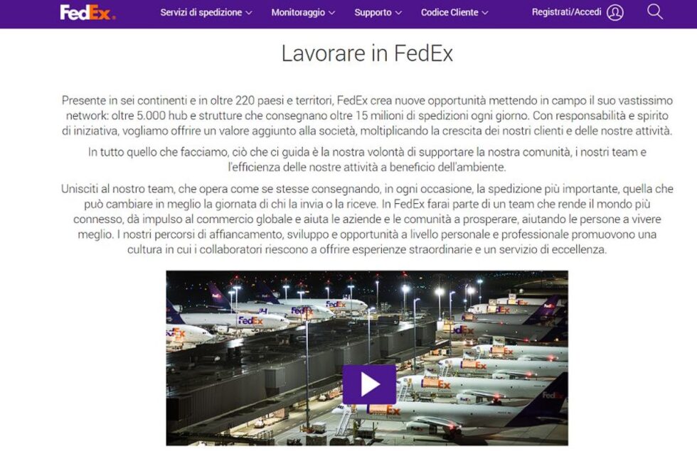 FedEx numero verde e altri FedEx contatti